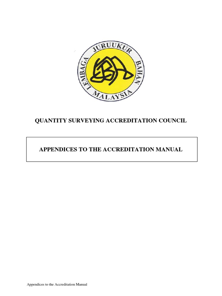 Appendices To The BQSM Accreditation Manual | PDF | Academic Degree ...