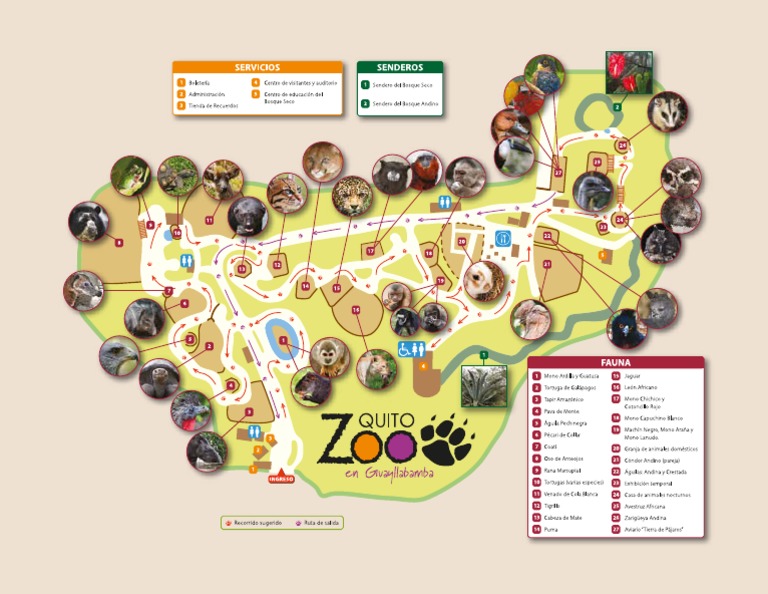 Quito Zoo Mapa Imprimir PDF | PDF