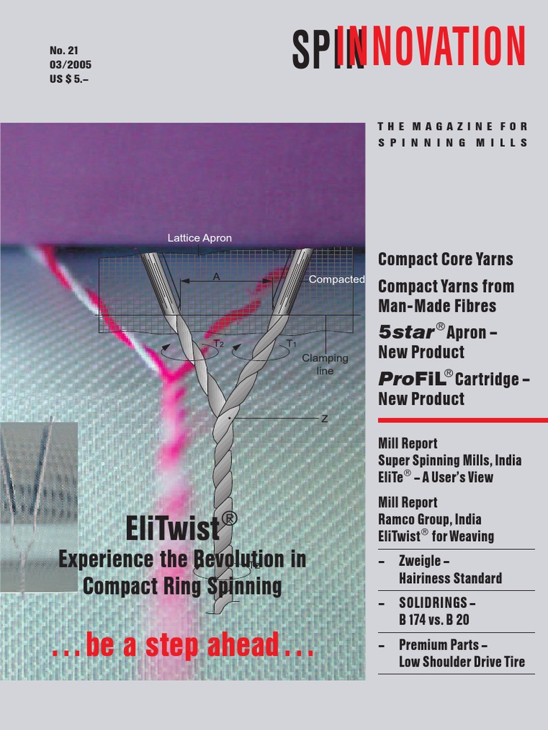 Spinnovation No. 21 English Web PDF | PDF | Yarn | Spinning (Textiles)