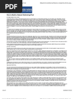 How To Build A Natural Swimming Pool | PDF | Swimming Pool | Concrete