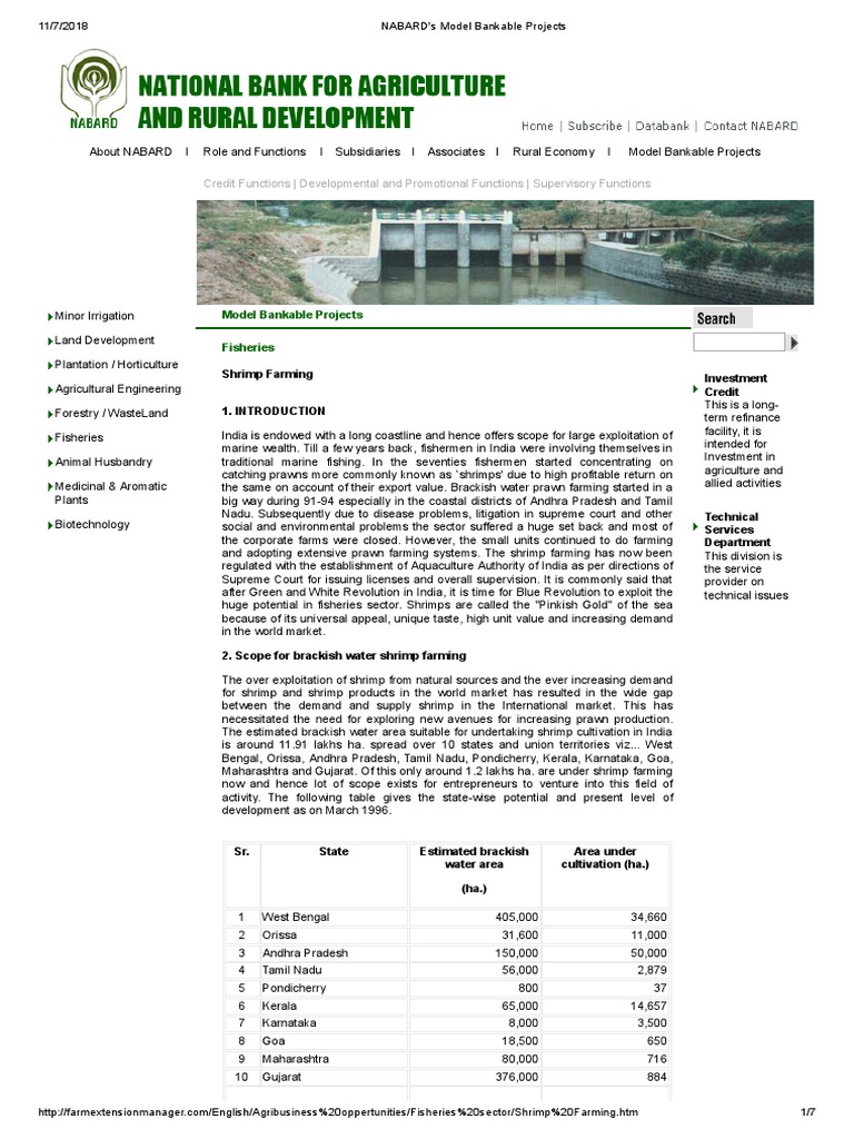 NABARD's Model Bankable Projects Full | PDF | Agriculture | Nature