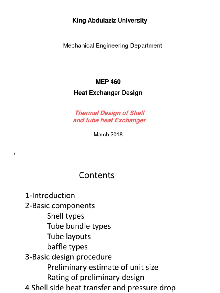 06 Shell And Tube Hx S Download Free Pdf Heat Exchanger