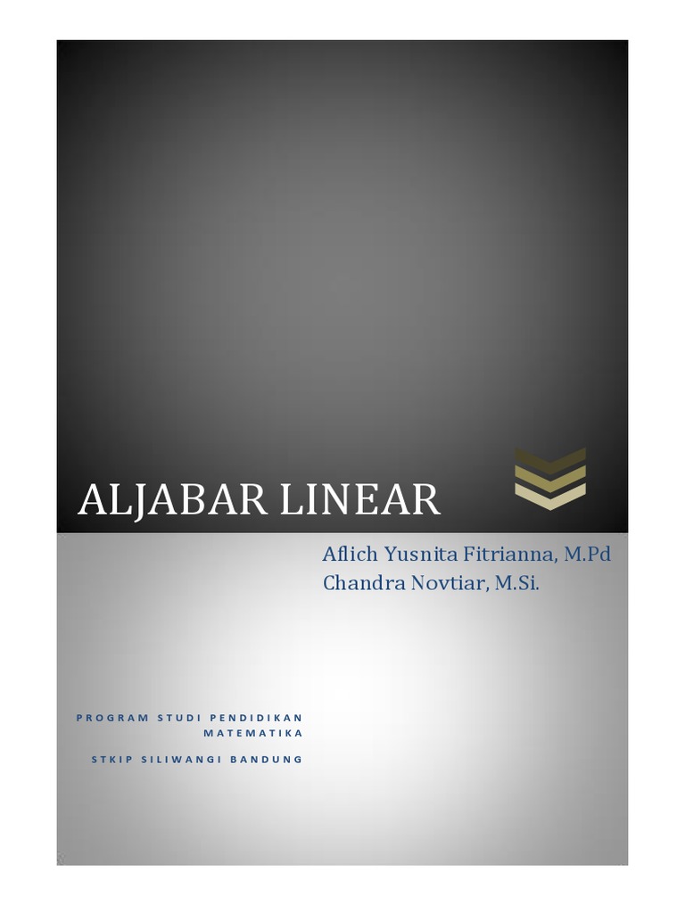 Nilai Skalar untuk Matriks Singular | PDF | Metode & Bahan Ajar | Sains ...