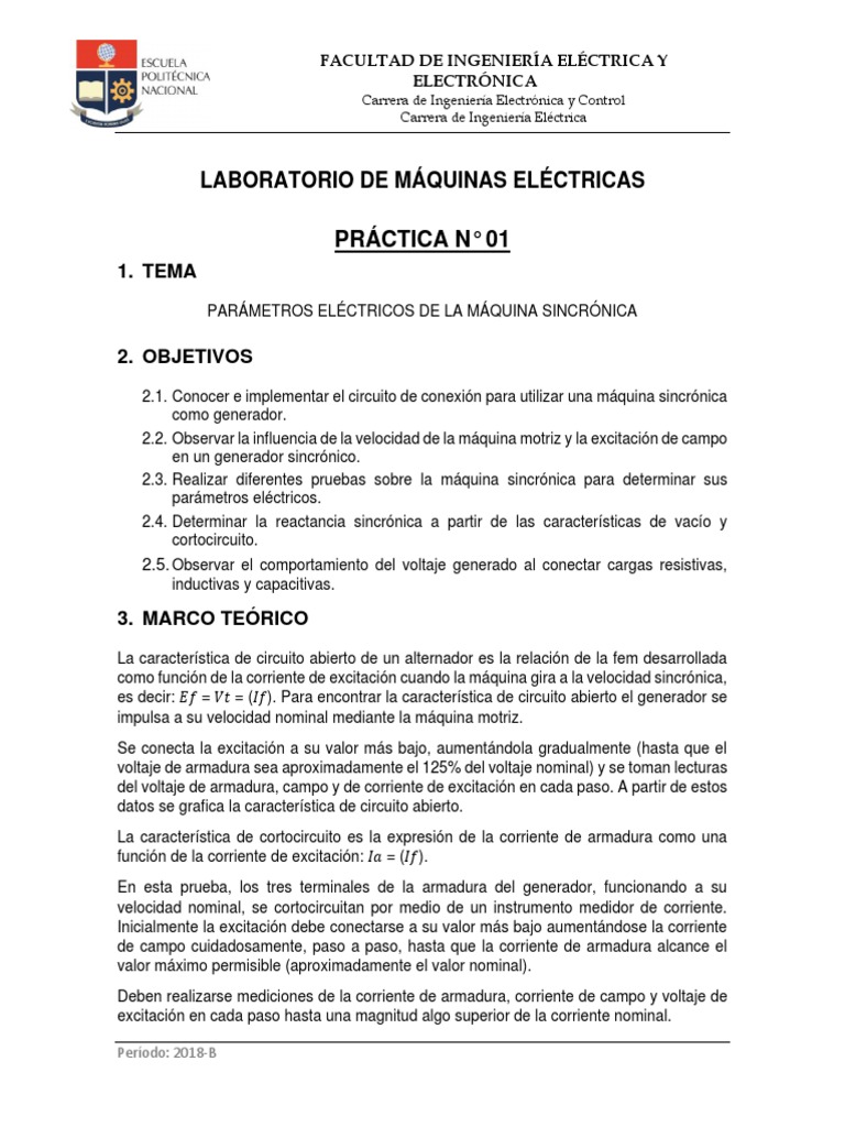 Determination of Synchronous Machine Parameters through Open Circuit ...