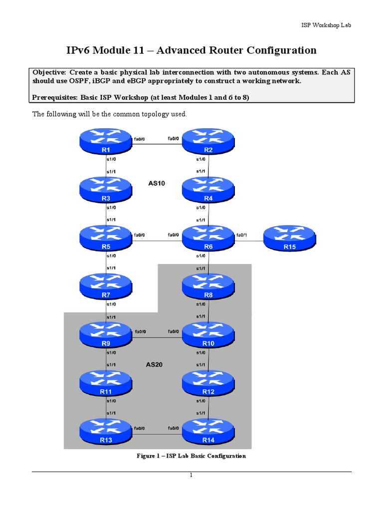 11a Adv Router Config Ospf | PDF | I Pv6 | Router (Computing)