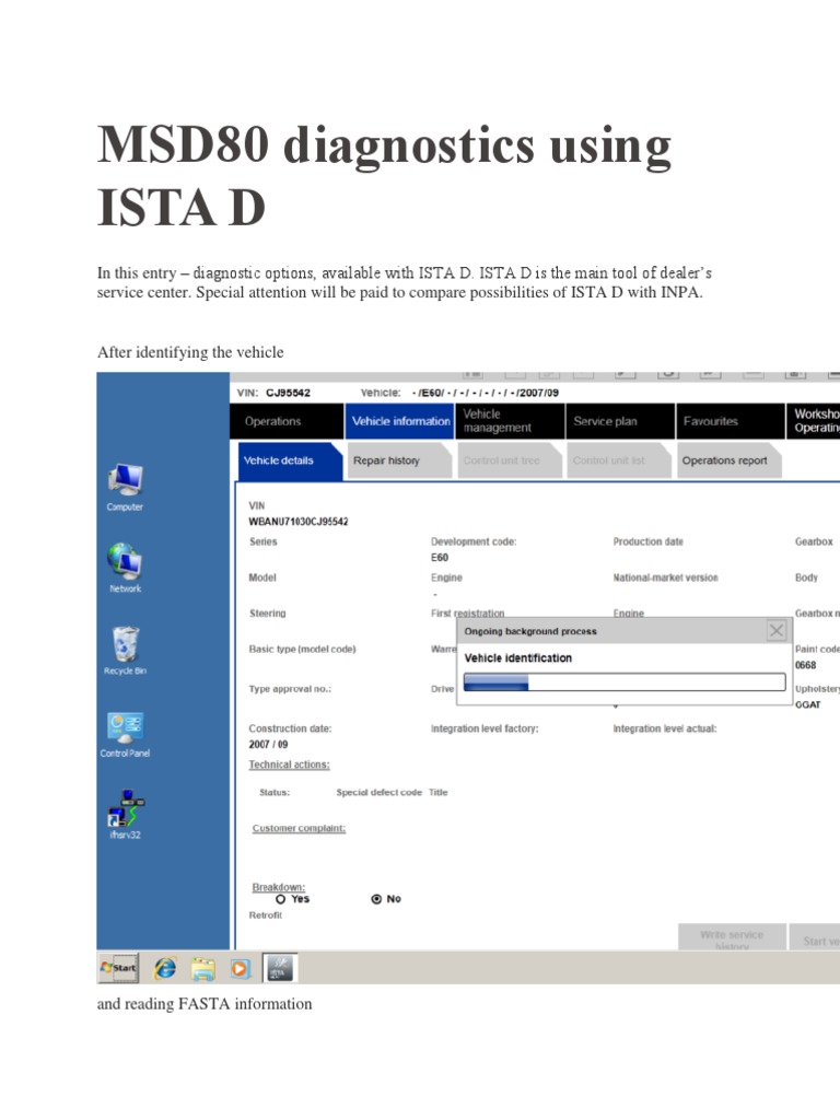 BMW MSD80 Diagnostics | PDF | Fuel Injection | Medical Diagnosis