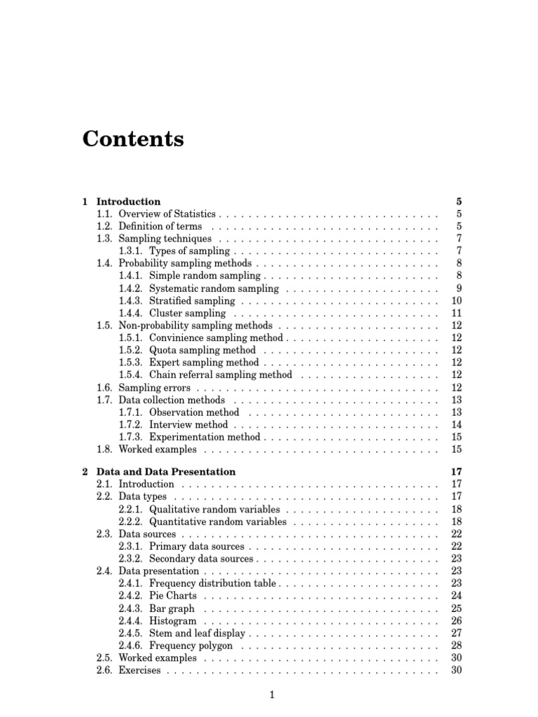 Full Stats Notes | PDF | Level Of Measurement | Sampling (Statistics)