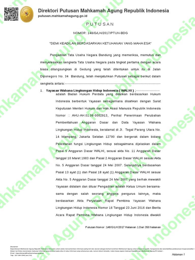 Contoh Putusan Ptun | PDF