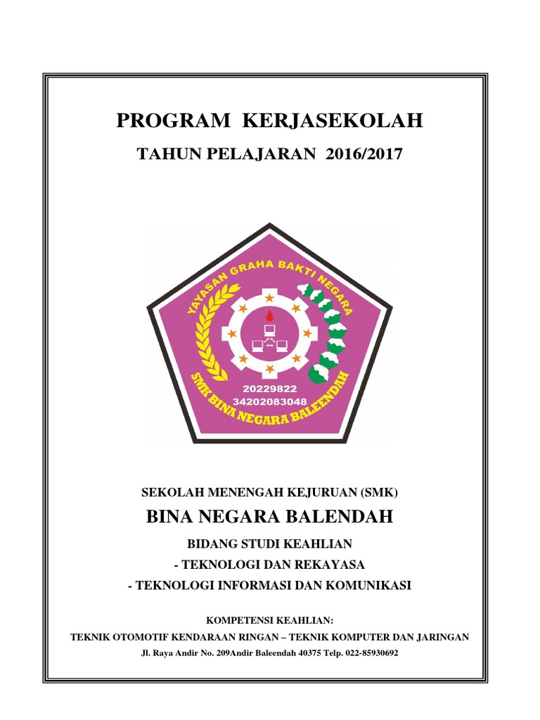 Program Kerja SMK | PDF
