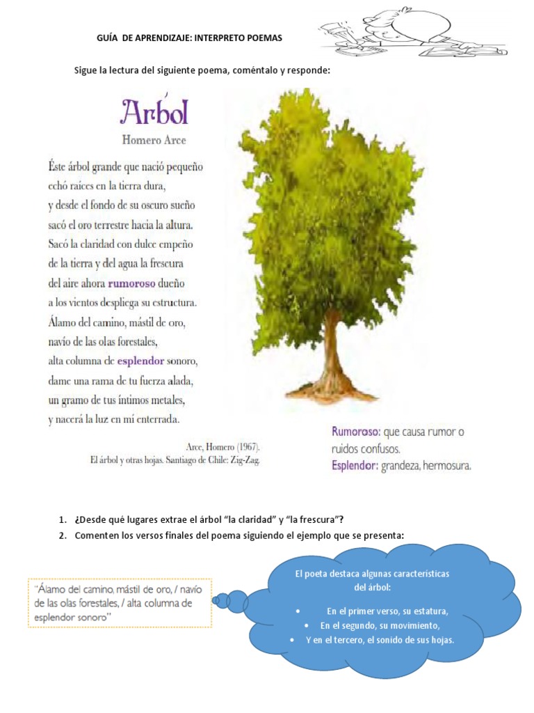 1512144760guaia de Aprendizaje Interpretando Poemas | PDF | Rima | Poesía