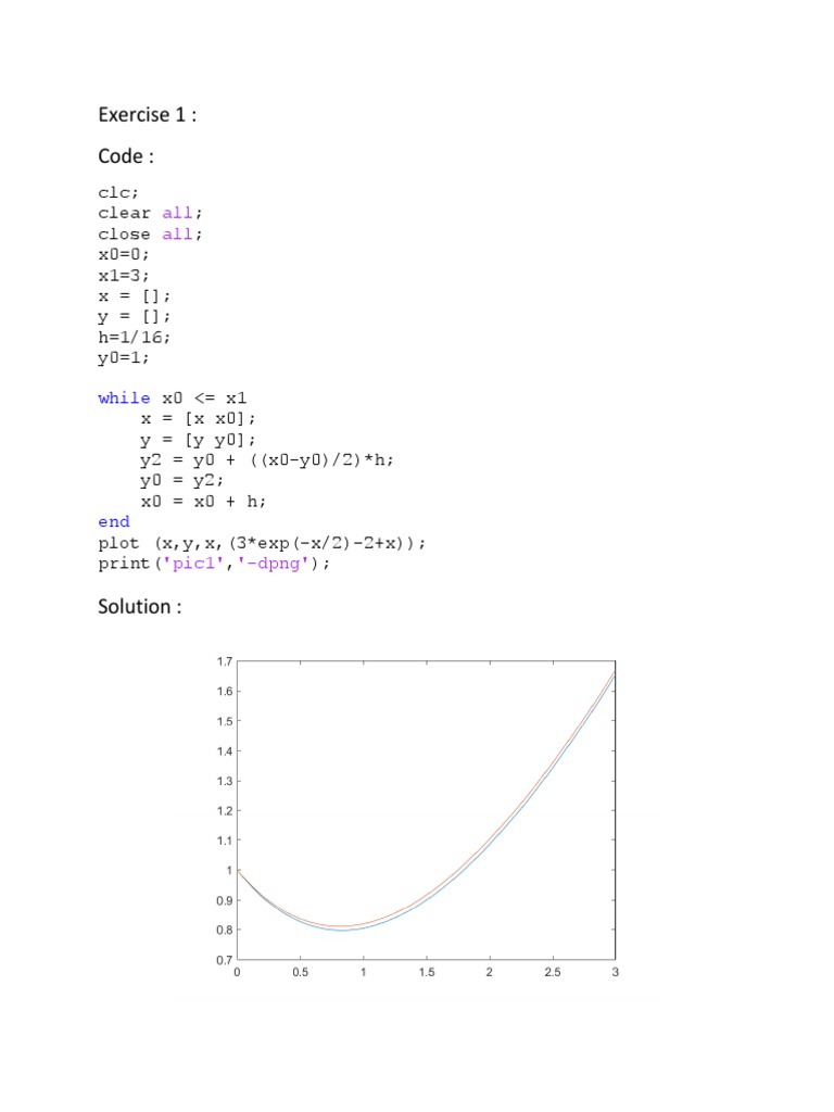 Exercise 1: Code:: All All | PDF