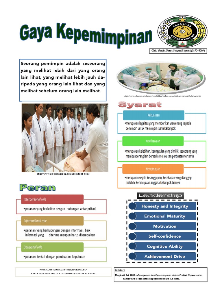 Poster Gaya Kepemimpinan | PDF | Karier & Perkembangan