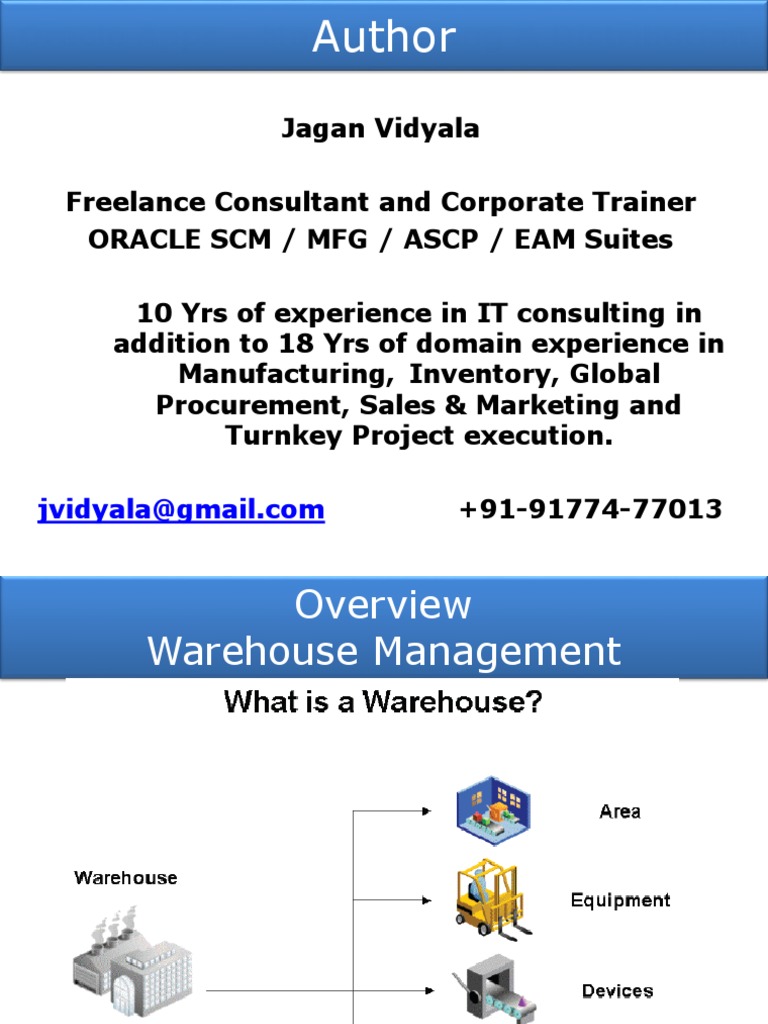 Oracle WMS Setup | PDF | Logistics | Warehouse