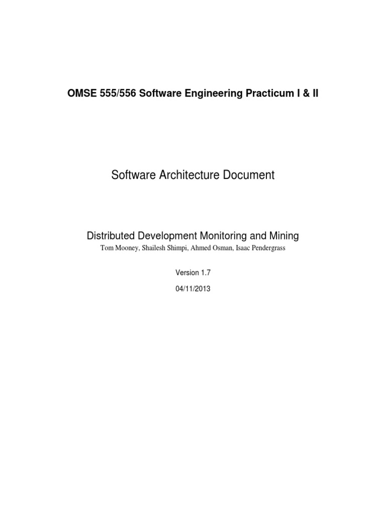 Software Architecture Document Template | PDF | Application Programming Interface ...