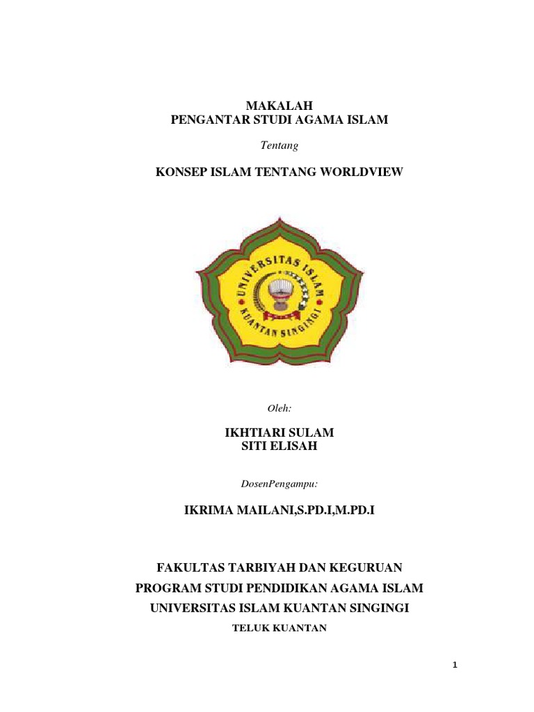 Konsep Islam Tentang Worldview | PDF