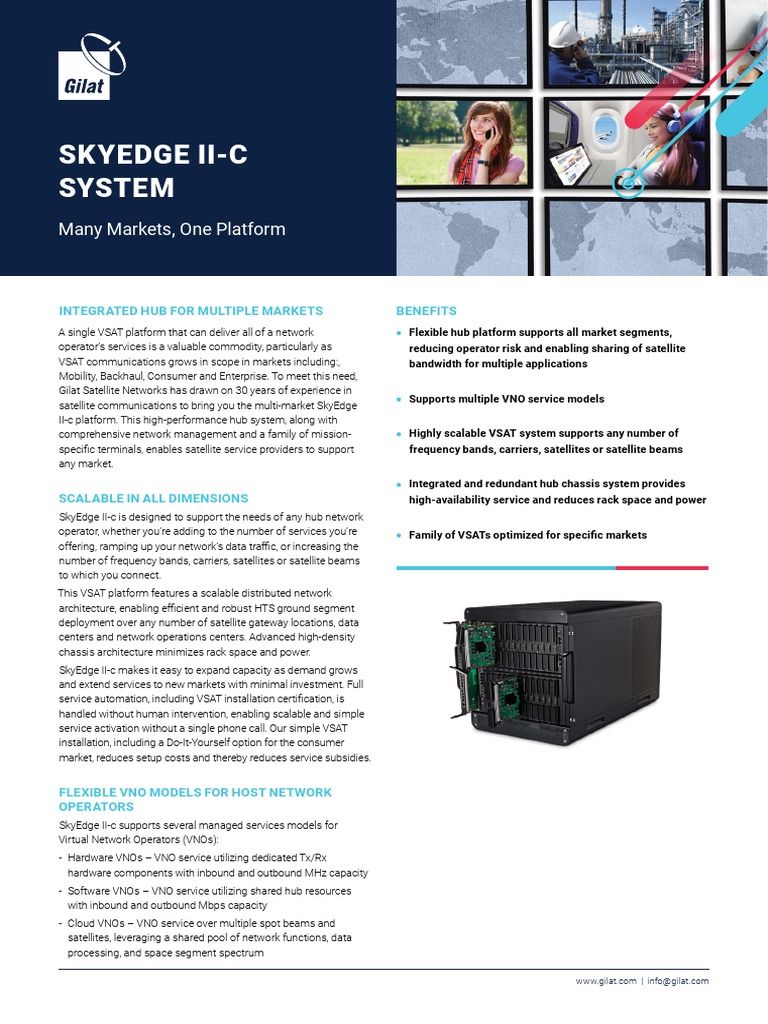 Gilat Product Sheet SkyEdge II C System PDF | PDF | Very Small Aperture ...