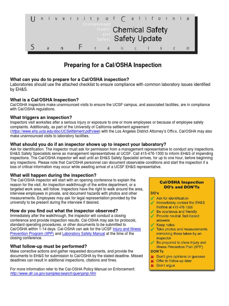 Laboratory Self Inspection Checklist | PDF | Laboratories | Personal ...