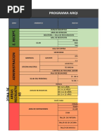 Auditorio-Programa Arquitectonico | PDF