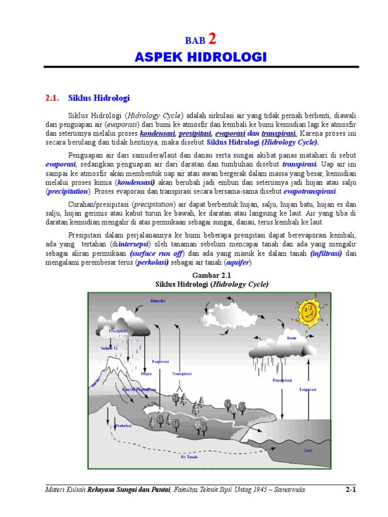 Bab 2 Aspek Hidrologi | PDF | Sains & Matematika