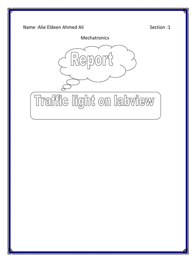 Traffic Light by Using Labview | PDF