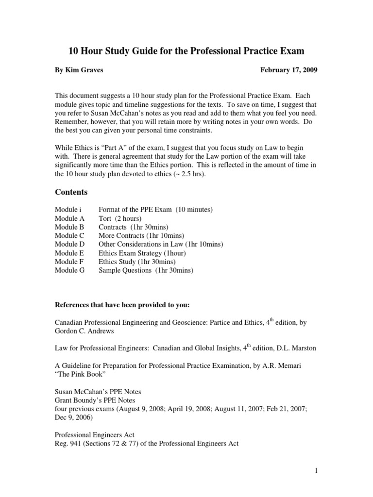 10 Hour Study Guide For PPE PDF | PDF | Law | Technology & Engineering