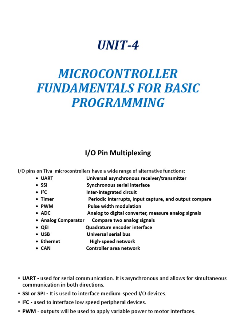 Unit-4 PPT. Embedded Systems by Surya | PDF | Microcontroller ...