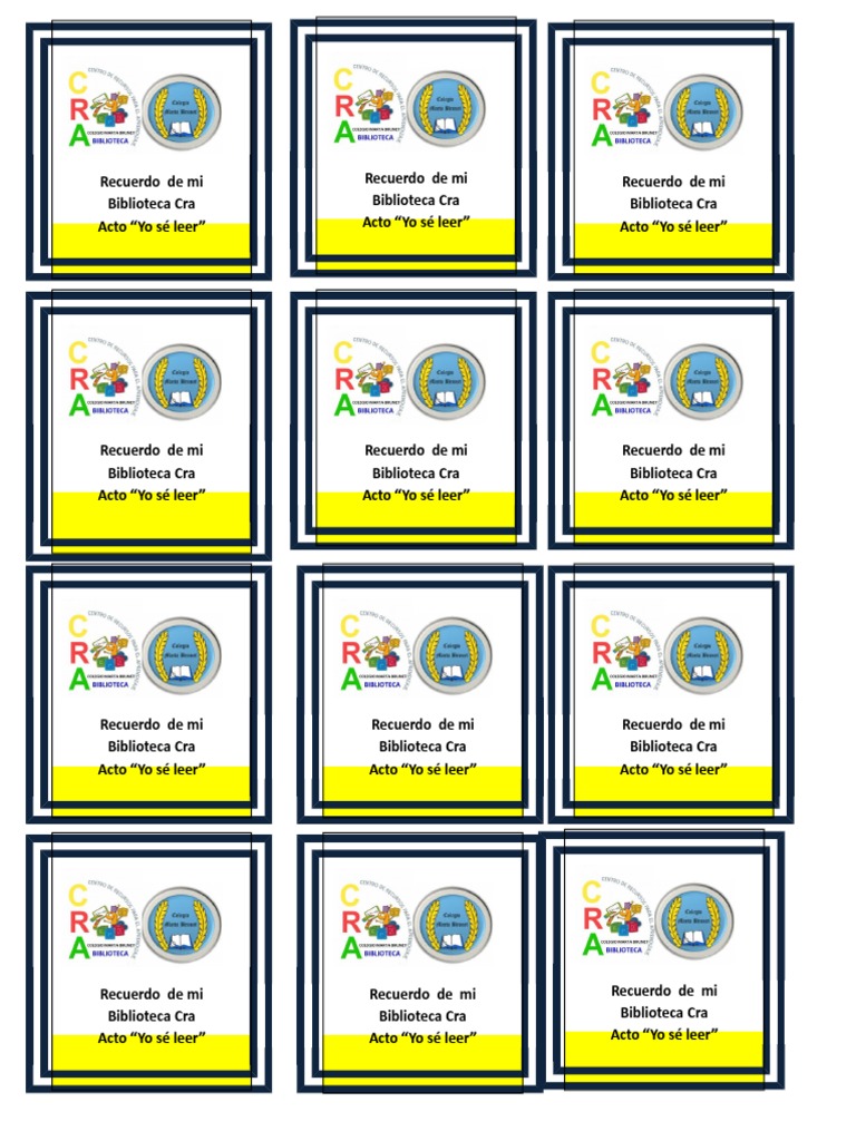 Yo Se Leer Recuerdo Libros | PDF