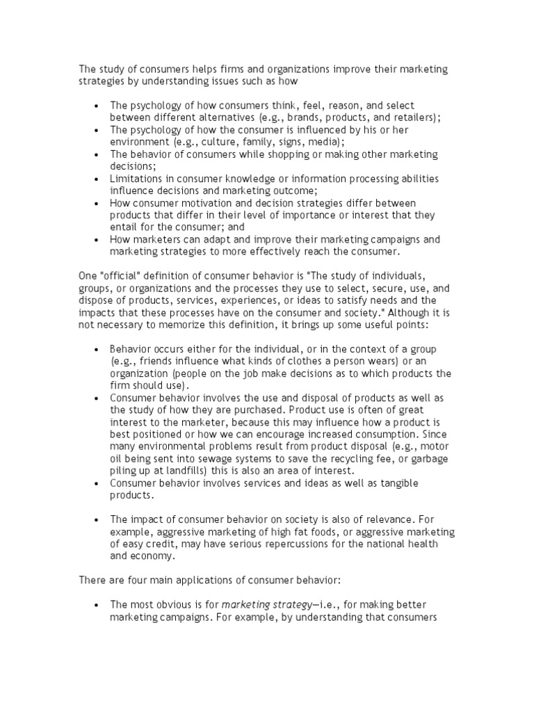 CBB | PDF | Consumer Behaviour | Focus Group