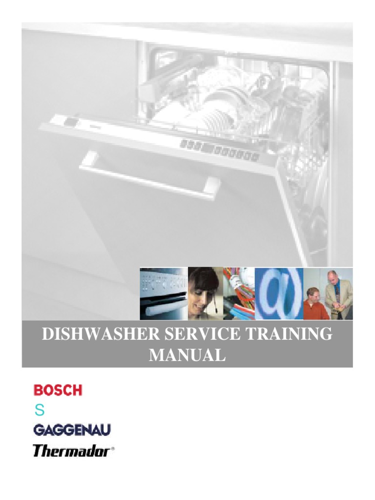 Bosch Dishwasher Service Training Manual | PDF | Dishwasher | Hvac