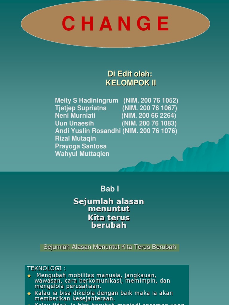 Change Rhenald Kasali 2 | PDF