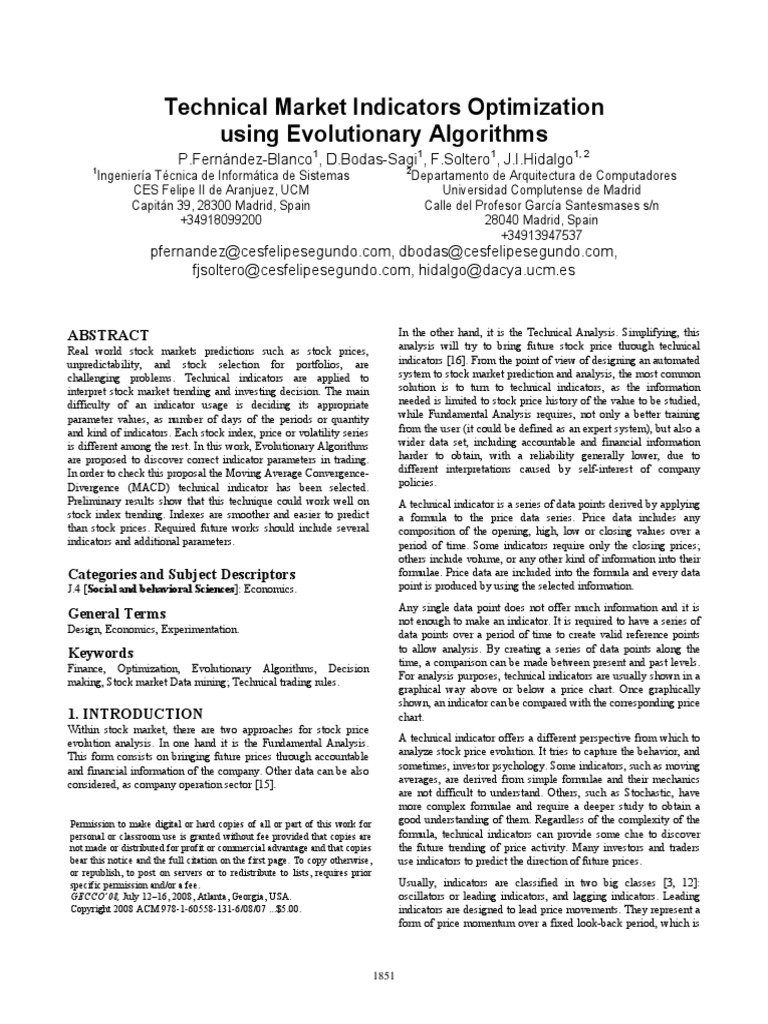 p1851 PDF | PDF | Moving Average | Technical Analysis