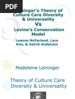 Levine Nursing Theory Presentation | PDF | Conceptual Model | Nursing