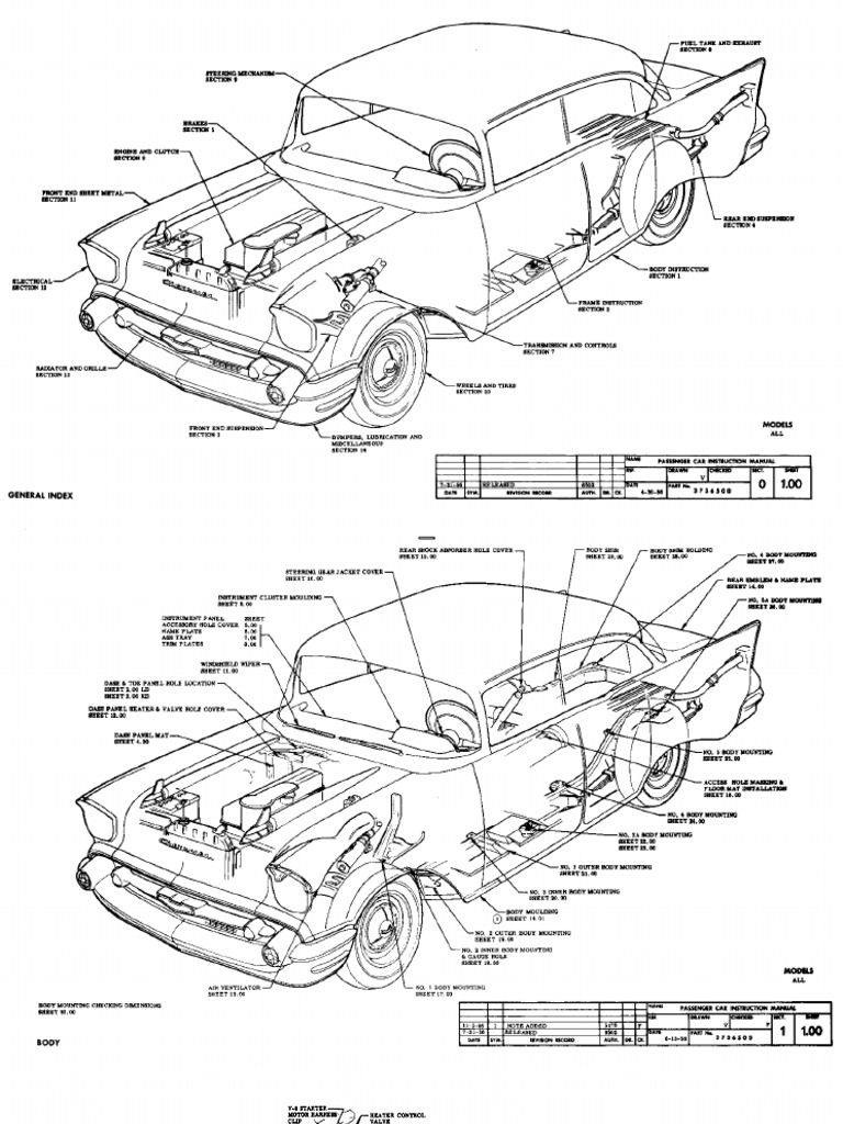 1957 Chevrolet Chevy Manual Despiece | PDF