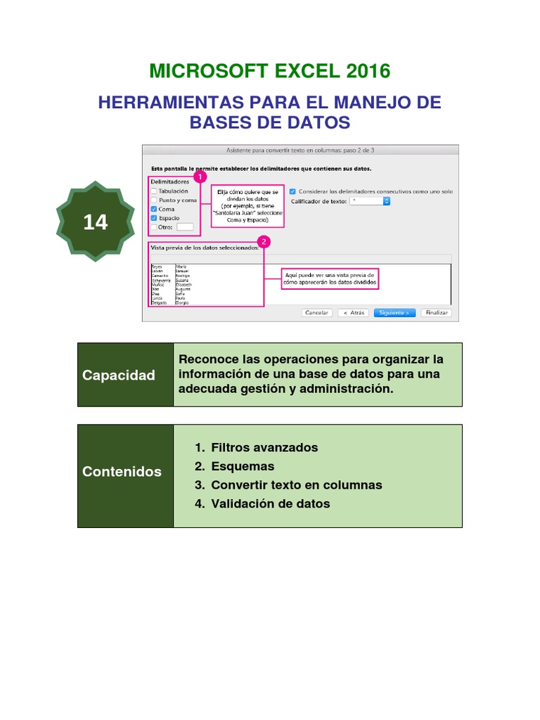 Computación II-Tema 14 | PDF | Microsoft Excel | Point and Click
