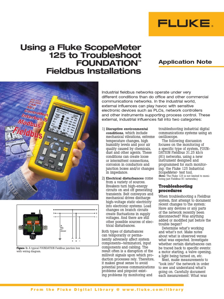 Using A Fluke Scopemeter 125 To Troubleshoot Foundation Fieldbus ...