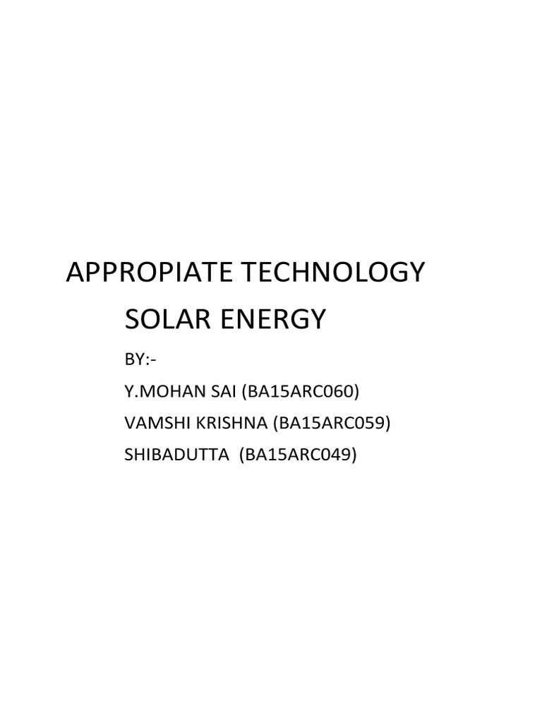 Solar Energy PDF | PDF | Solar Energy | Solar Power