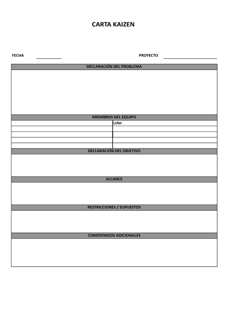 Formato Kaizen y 5s | PDF | Evaluación | Business