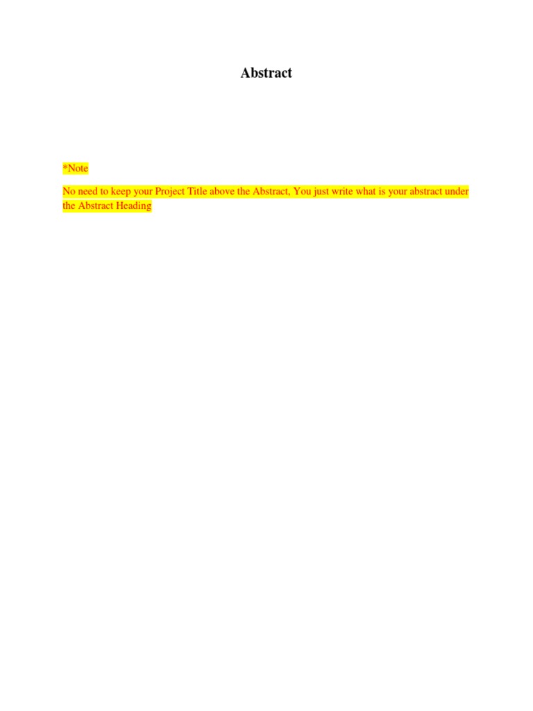 How to Write an Effective Abstract | PDF