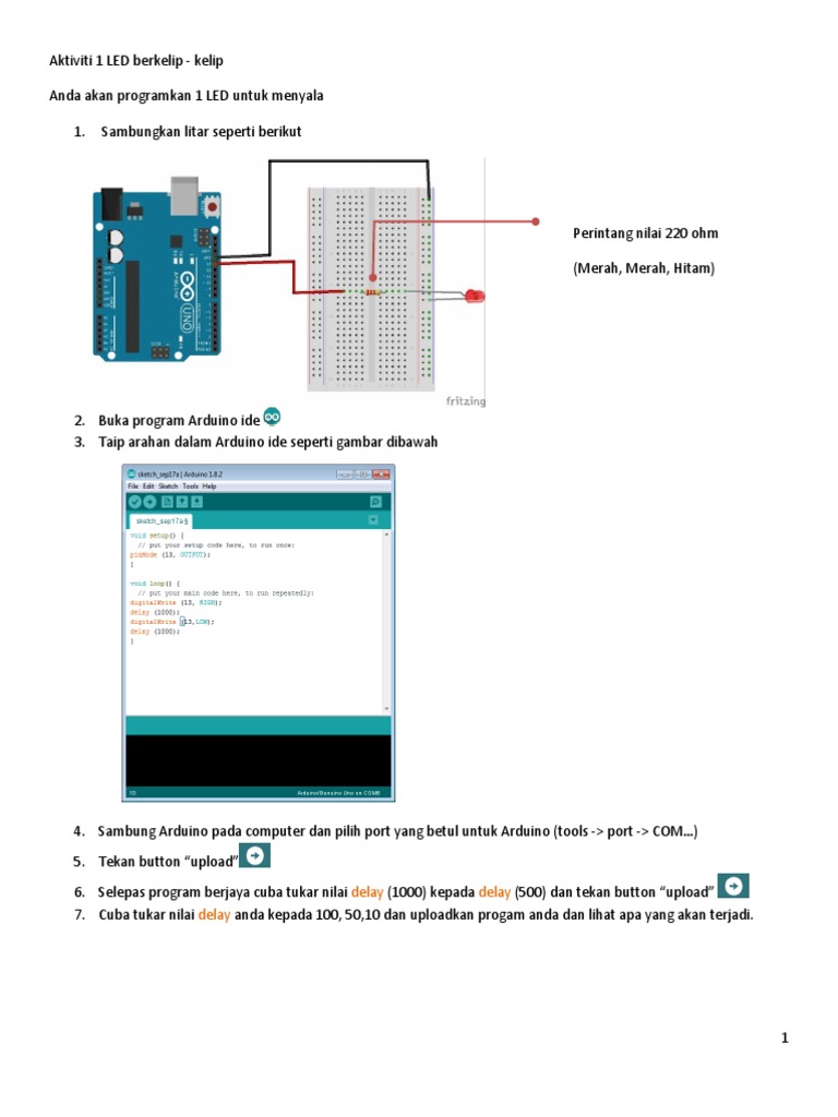 Aktiviti Arduino v1.0 | PDF