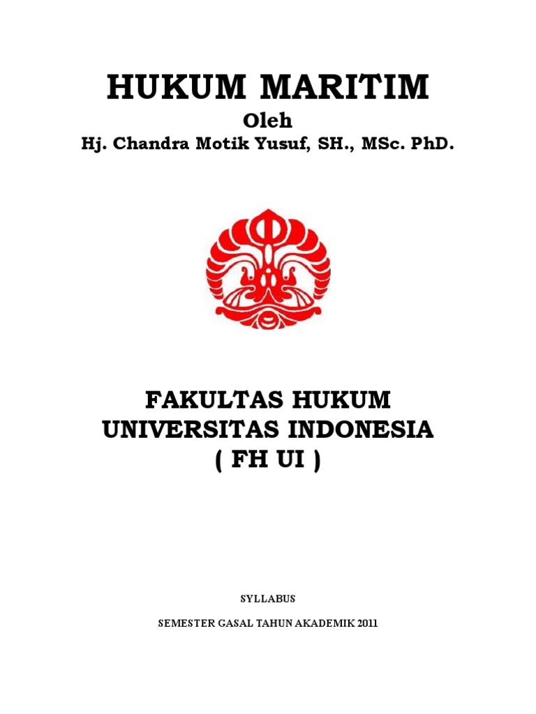 Hukum Maritim Ibu Chandra Motik | PDF | Hukum