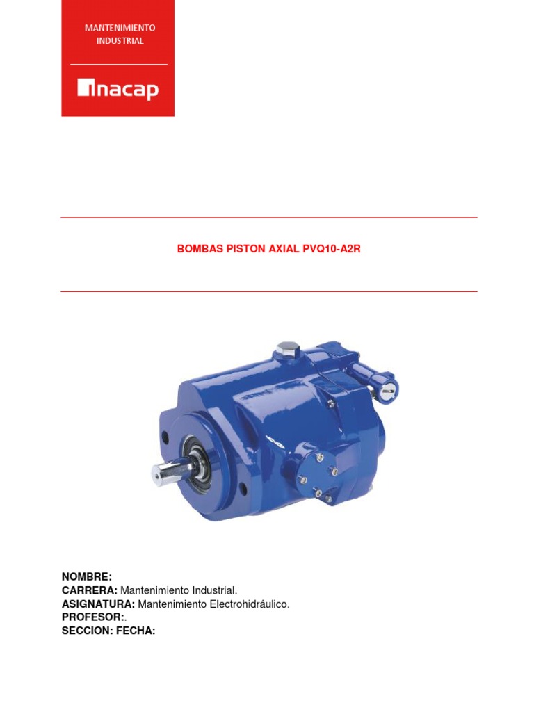 Bomba de Piston Axial | PDF | Bomba | Pistón