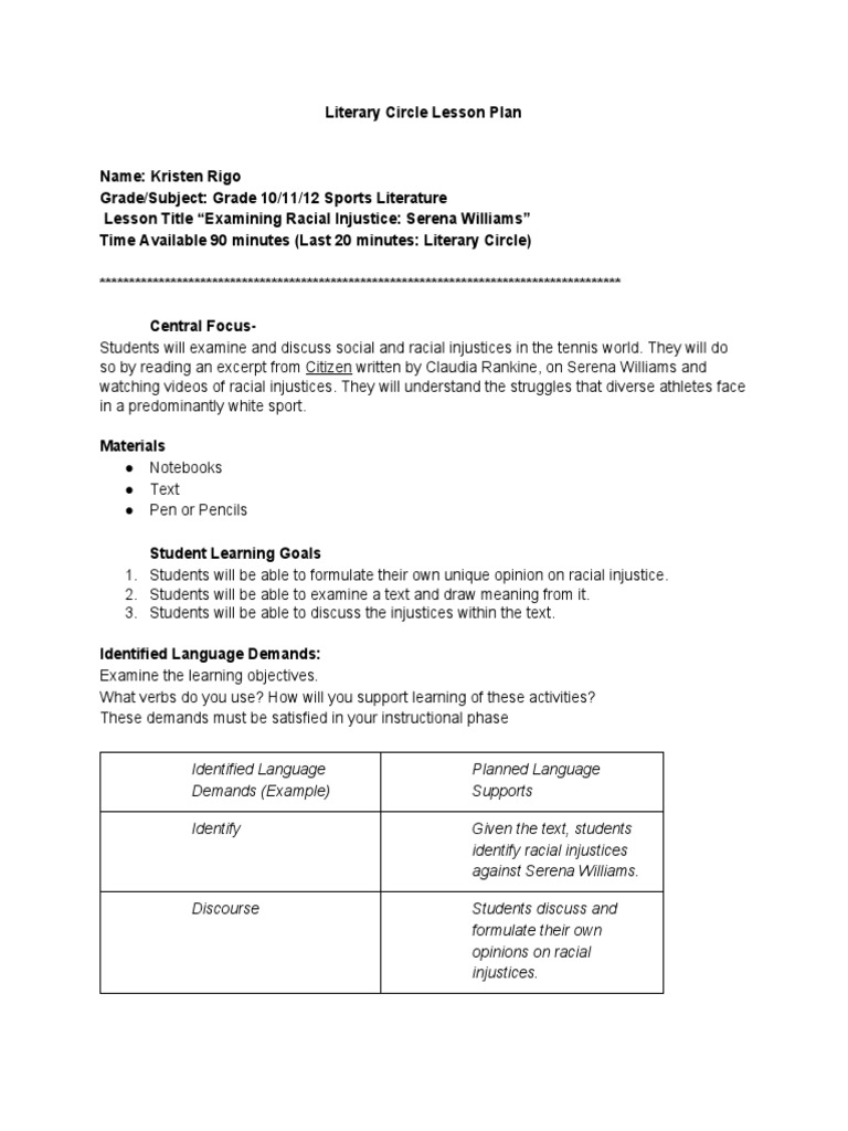 Citizen Literary Circle | PDF | Racism | Discrimination & Race Relations
