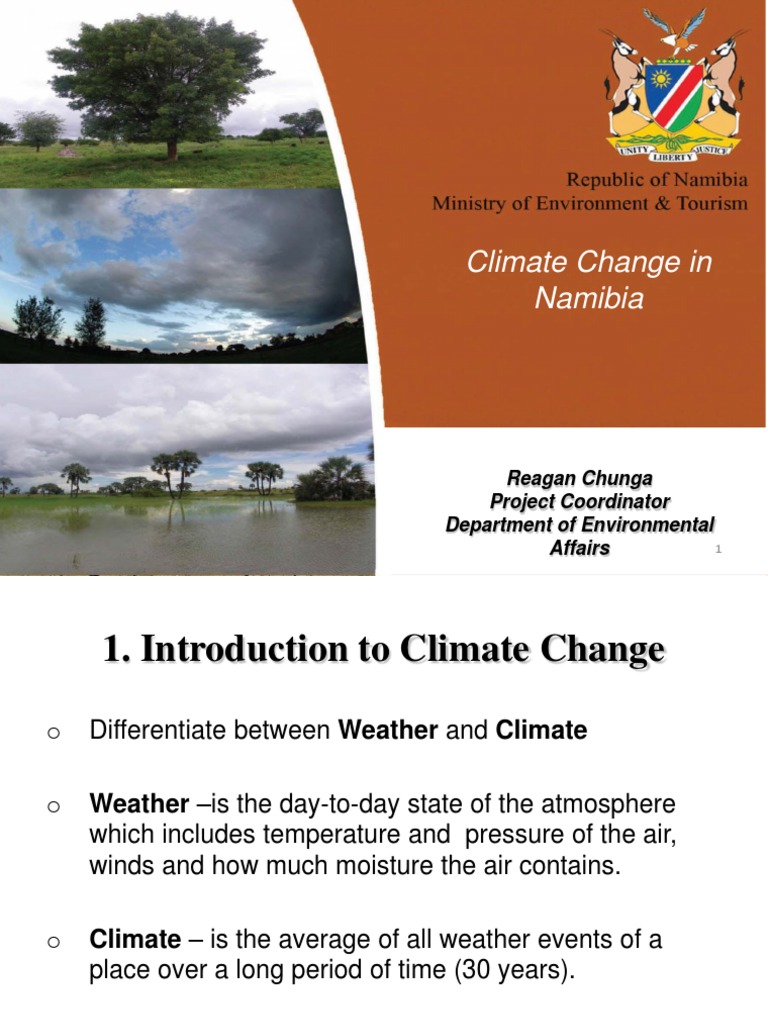 Climate Change in Namibia | PDF | United Nations Framework Convention ...