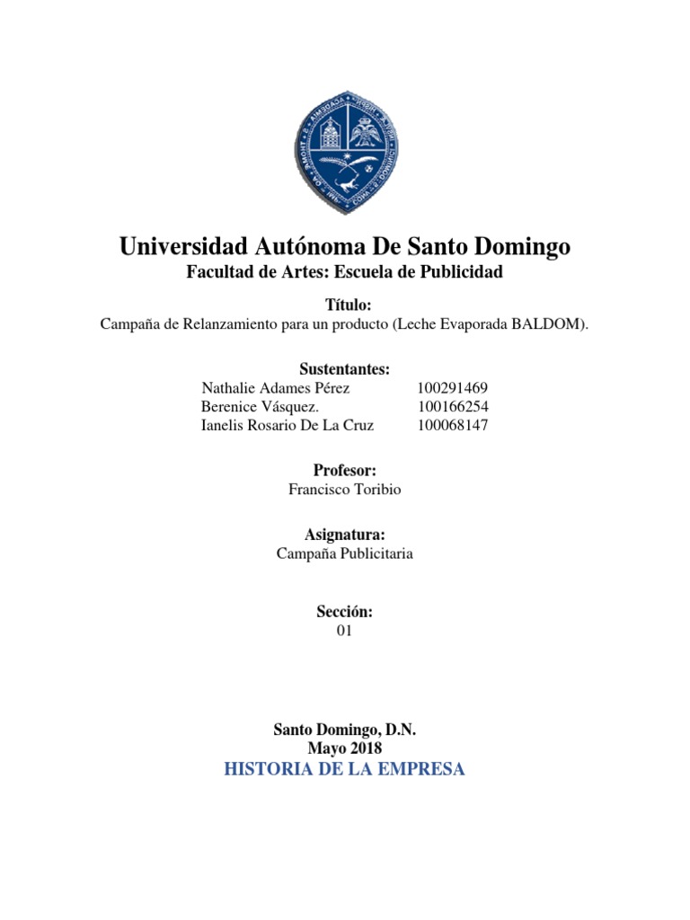 BALDOM | PDF | Publicidad | República Dominicana
