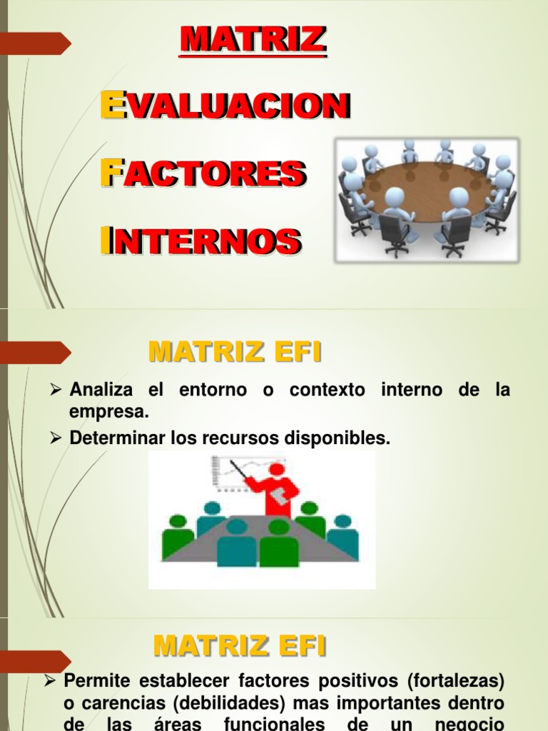 Matriz EFE, EFI | PDF | Business | Economias