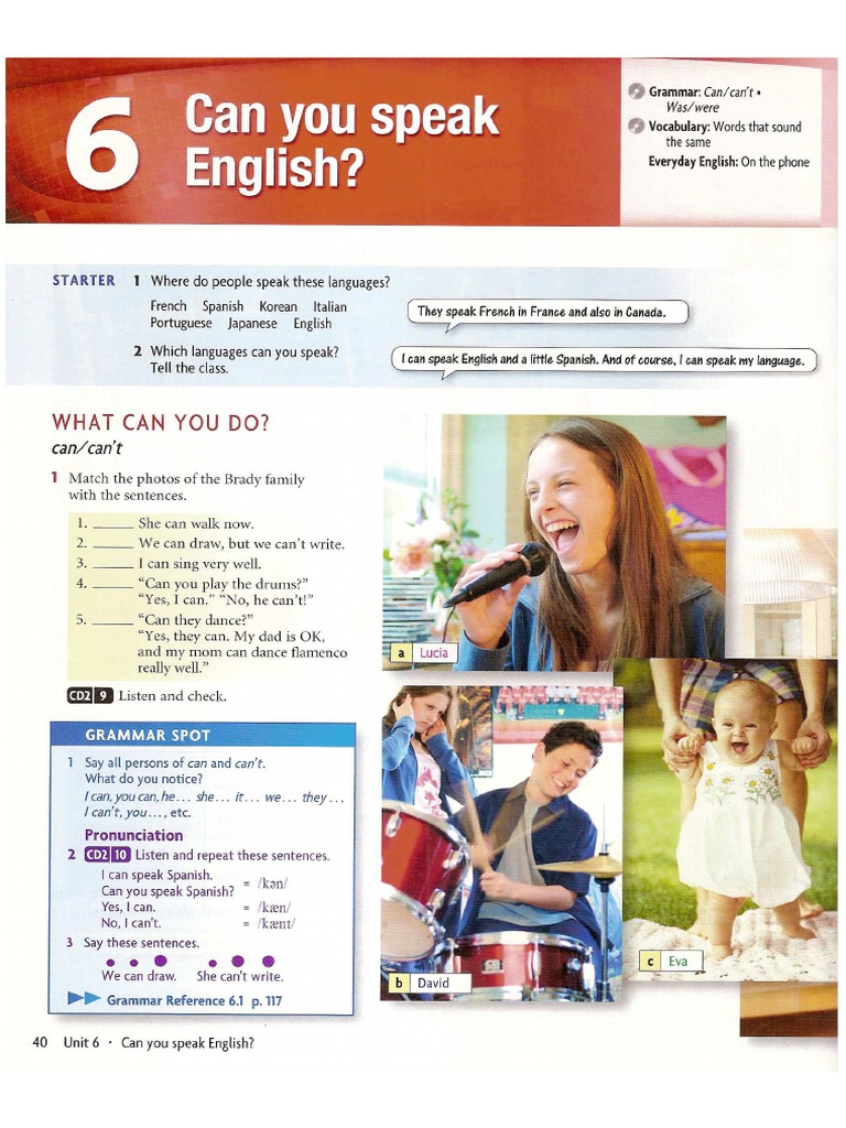 American Headway 1 - Unit 6 | PDF