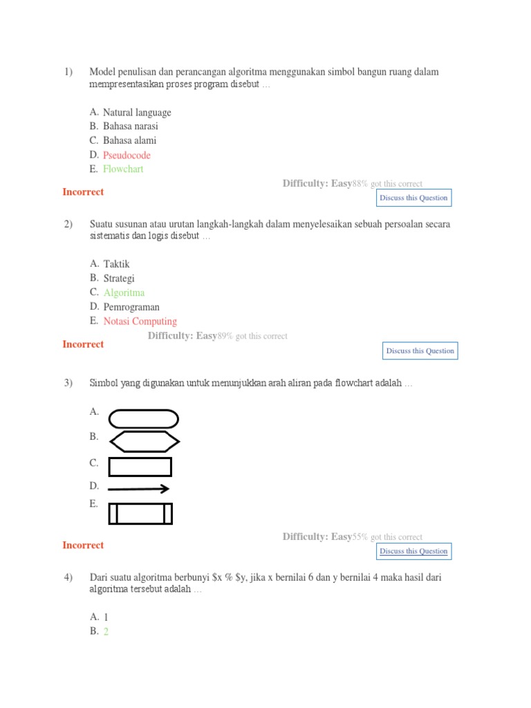 Bank Soal Pemrograman Dasar | PDF