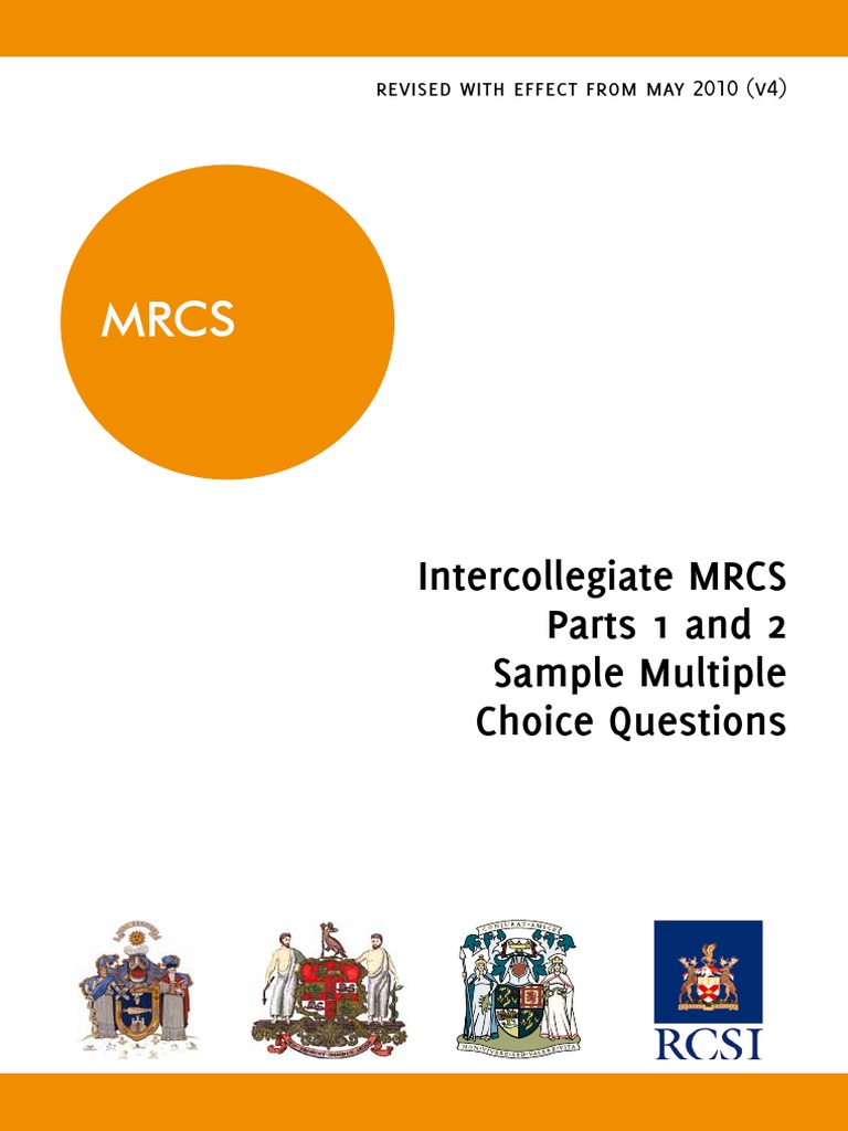 Revised MRCS exam questions (2010 | PDF | Human Anatomy | Medical ...