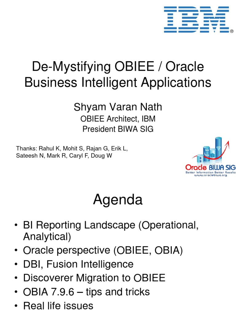 De-Mystifying OBIEE Oracle BI App | PDF | Oracle Database | Metadata