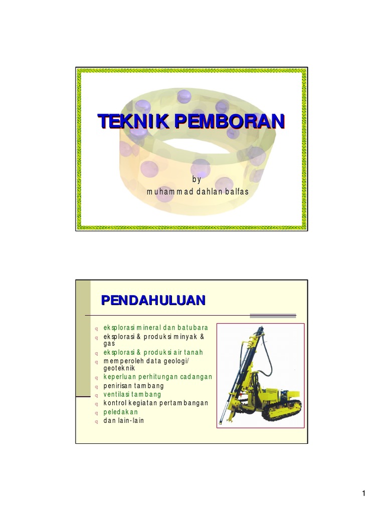 Teknik Pemboran PDF | PDF
